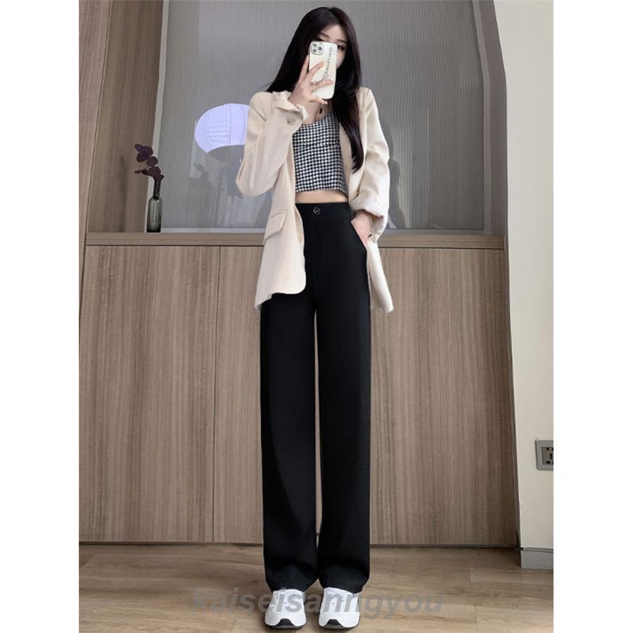 ワイドパンツ レディース ガウチョパンツ 裏起毛 ズボン ボトムス ハイウエスト 無地 ビジネス カジュアル ゆったり 着痩せ 通勤通学 おしゃれ : ks-b23-blaf136 ...