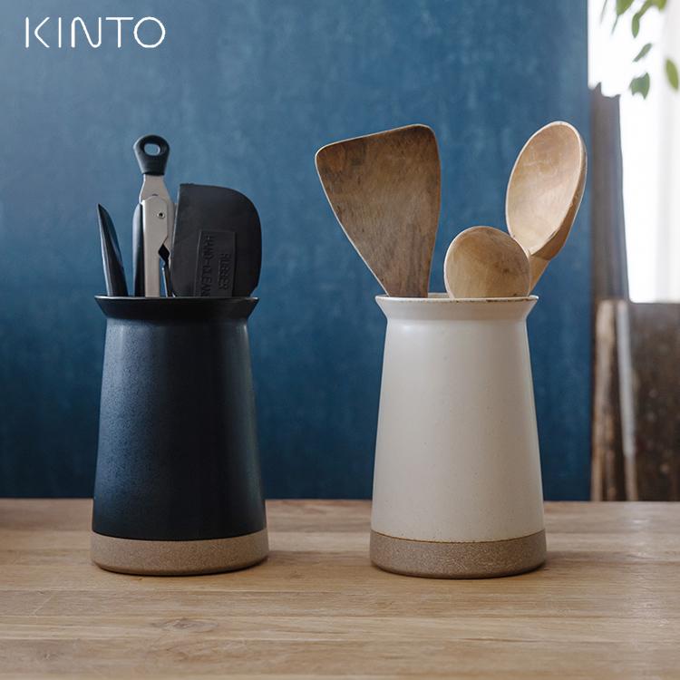 KINTO セラミックラボ ツールスタンド 75mm キントー 日本製 磁器 キッチンツールスタンド キッチンツール 立て 立てる 収納 おしゃれ シンプル CLK-211 : 照明・家具 ...