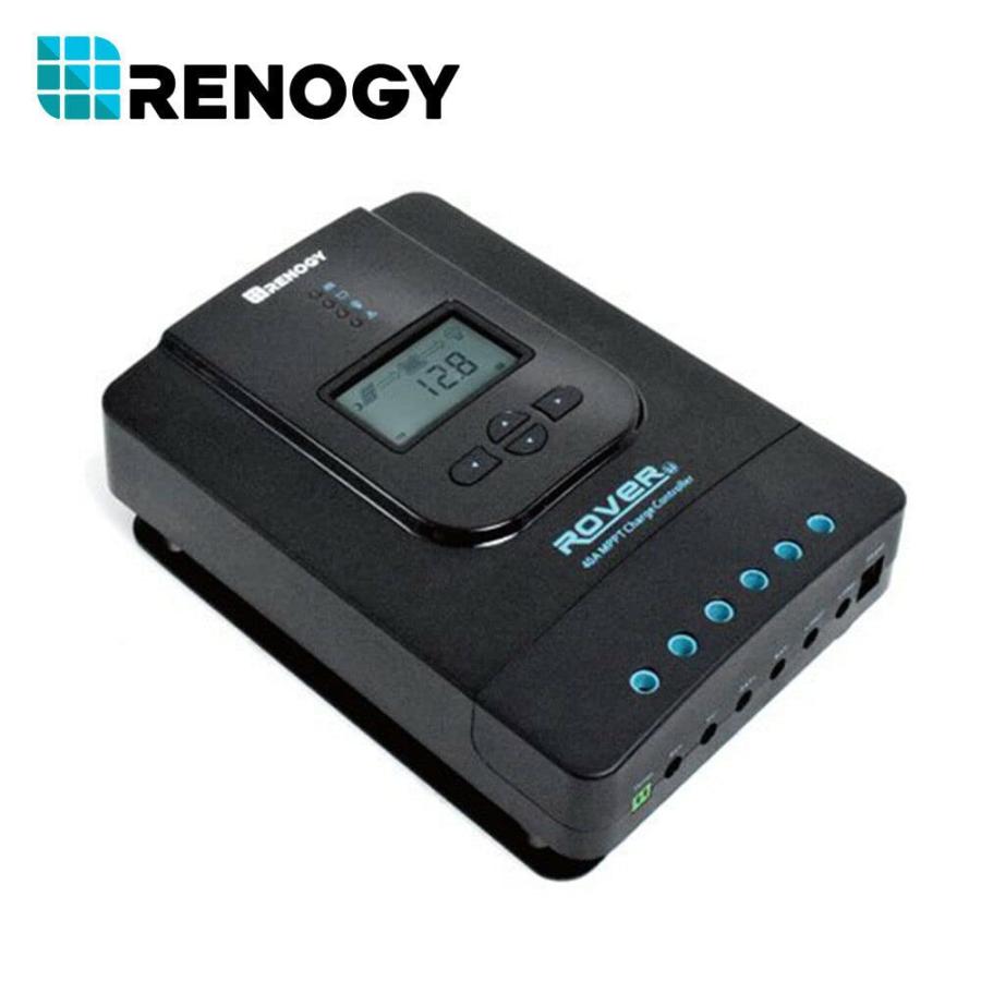 RENOGY Renogy Rover 40A MPPTチャージコントローラー 12V/24V用 LCD液晶画面 自己診断 電子保護 太陽光発電 災害 停電 防災 車中泊 キャンプ 日本語説明 ...