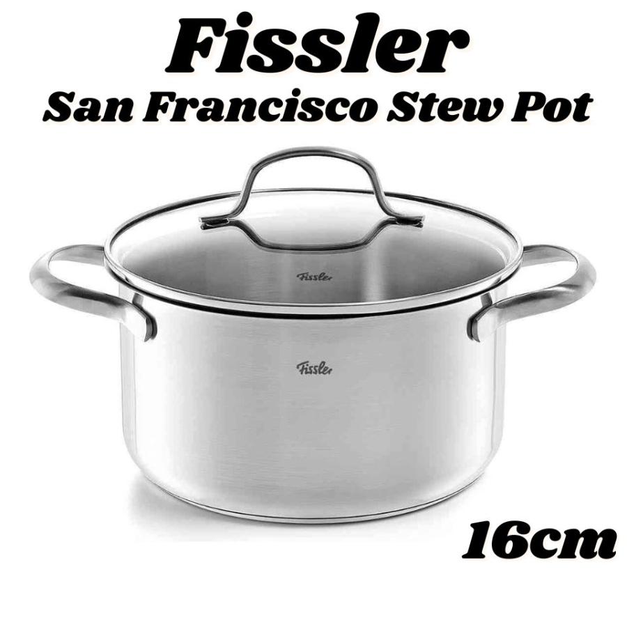 サンフランシスコ（Fissler） フィスラー(Fissler) 両手鍋 ステンレス サンフランシスコ シチューポット 耐熱 ガス火/IH対応 無水調理 底面3層構造 オーブン調理 食器洗い機 ...