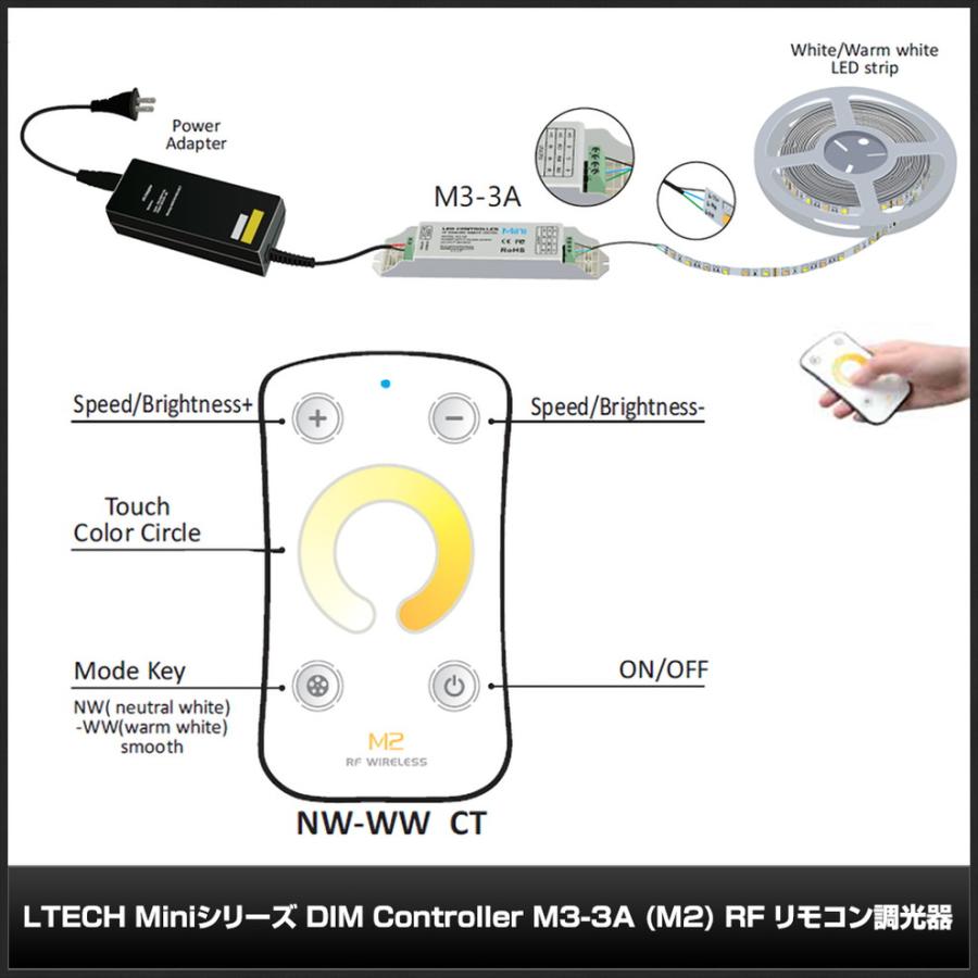 LTECH Miniシリーズ DIM Controller M3-3A (M2) RF リモコン調光器 : Kaito Shop - 通販 ...