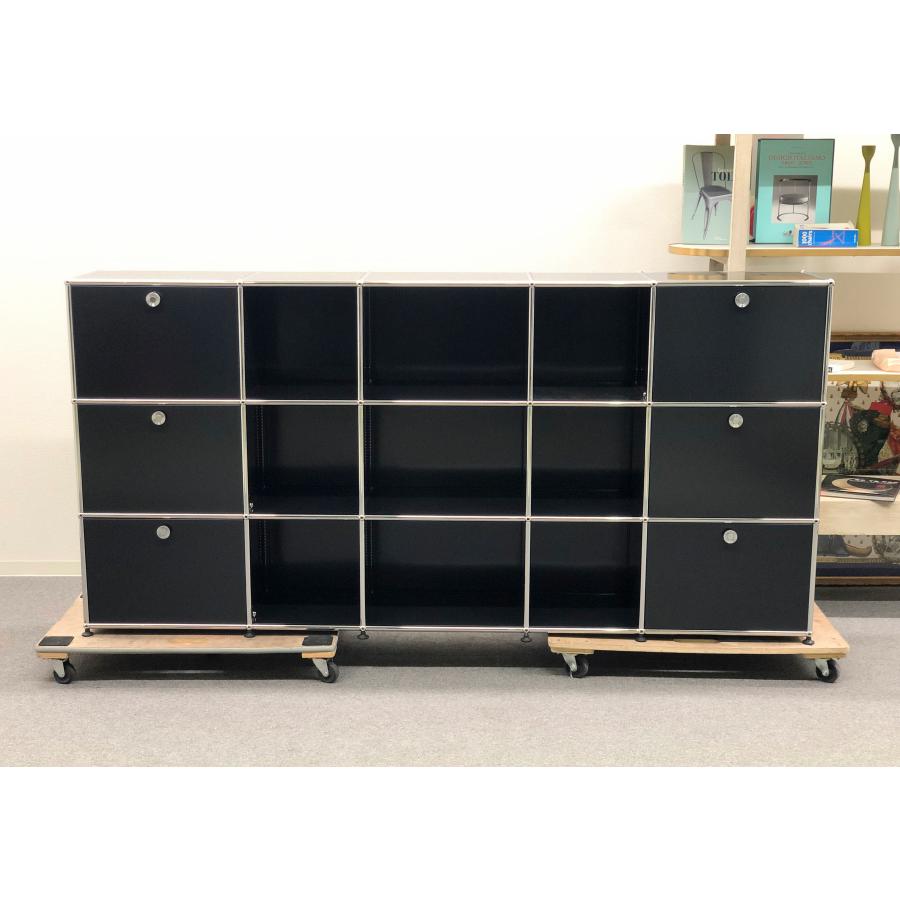 USM/ハラーシステム ハラー キャビネット シェルフ 5列3段 黒 ソフトクローズ W2220★埼玉発送★ : 買取ドットコムヤフーショップ ...