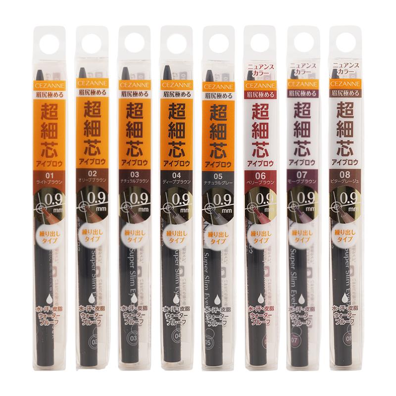 CEZANNE セザンヌ 超細芯アイブロウ [8種類から選べる] 繰り出しタイプ 0.9mm ウォータプルーフ [ギフトラッピング対応] : cezanne8x1 : かいちゃんのお店 ...