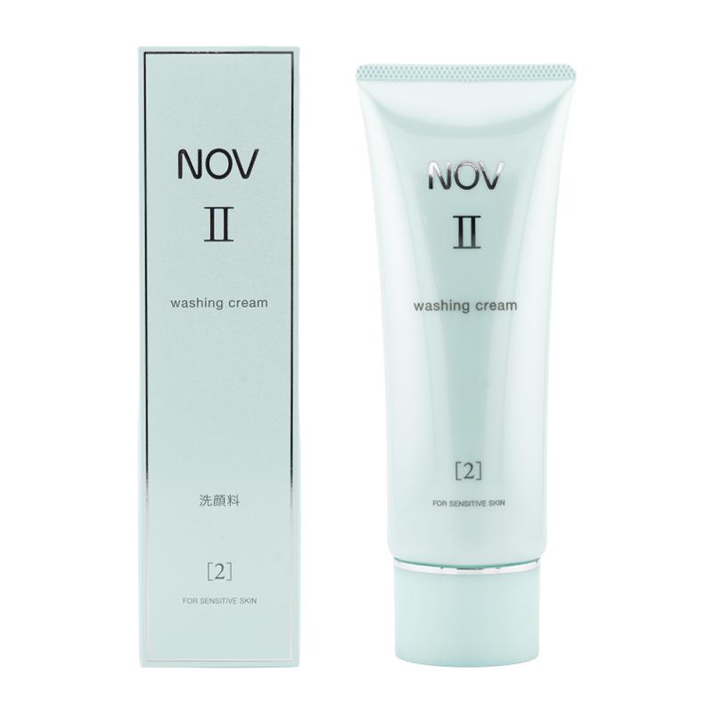 NOEVIR NOV ノブ ll ウォッシングクリーム 110g アルコールフリー 無香料 無着色 低刺激性 しっとり 天然成分配合[ギフトラッピング対応] : かいちゃんのお店 - 通販 ...