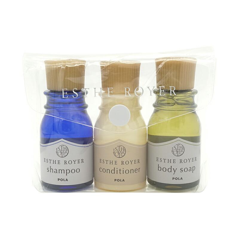 POLA ポーラ エステロワイエ 30mlx3種類ポーチ入り トラベルセット シャンプー コンディショナー ボディソープ ミニボトル [ギフトラッピング対応] : かいちゃんのお店 - 通販 ...