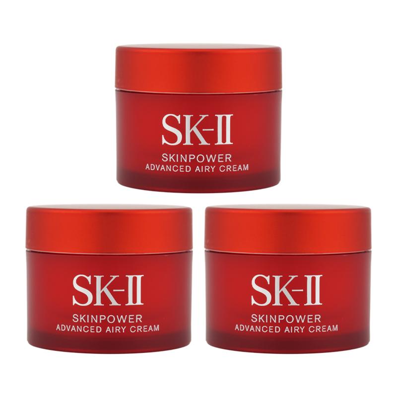 SK-II [3個セット]SK-II SK-2 エスケーツー スキンパワー アドバンスト エアリークリーム 15g 美容乳液 携帯ミニサイズ 乳液 お試しサイズ[ギフトラッピング対応 ...