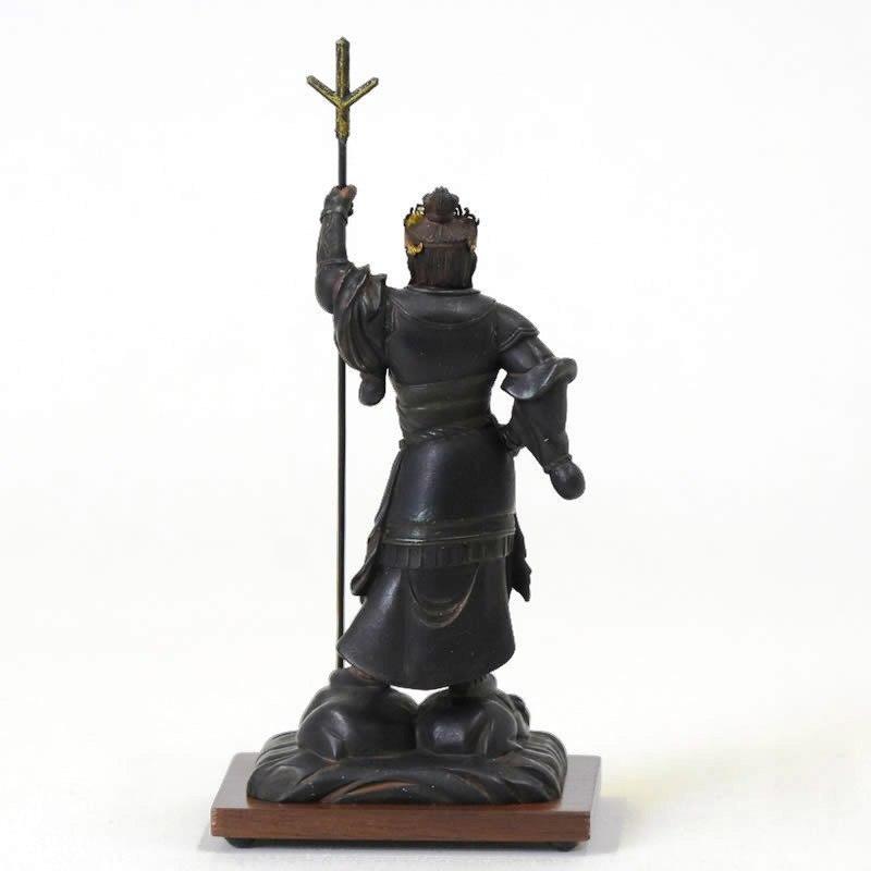 木彫り仏像 小仏【泥足毘沙門天】柘植 古美色 武将上杉謙信が愛 木彫り仏像 小仏【泥足毘沙門天】柘植 古美色 武将上杉謙信が愛