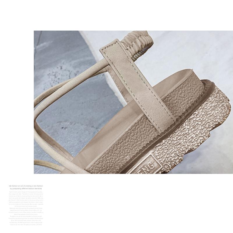 厚底 サンダル レディース コードストラップ 軽量 歩きやすい スポーツ