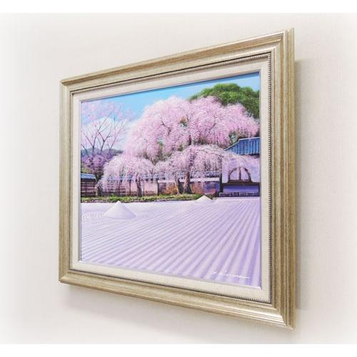 絵画 油絵 高台寺の桜 (木村由記夫) 【肉筆】【油絵】【桜絵 絵画 油絵 高台寺の桜 (木村由記夫) 【肉筆】【油絵】【桜絵