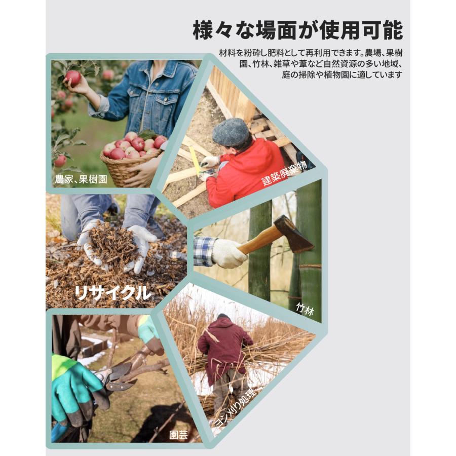 Kareyou ウッドチッパー Kareyouエンジン粉砕機 最大77mm粉砕 Kareyou ウッドチッパー Kareyouエンジン粉砕機 最大77mm粉砕