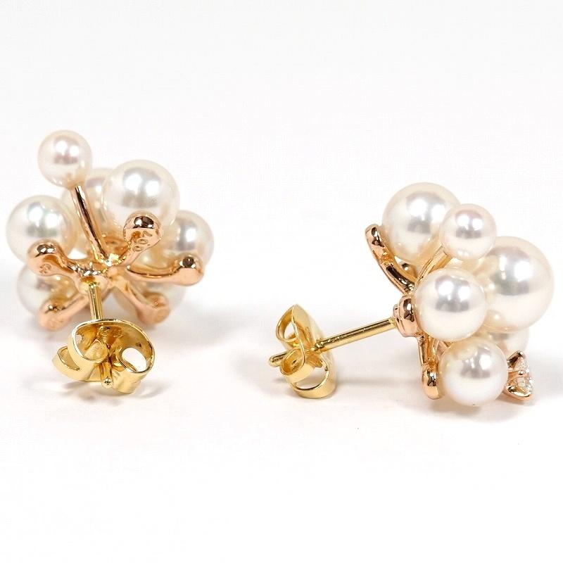 TASAKI タサキ 田崎真珠 あこや真珠 パール ダイヤモンド 0.14ct(0.07×2) K18 ピアス :J0503294:ブランドギャラリーカレイド - 通販 - Yahoo!ショッピング