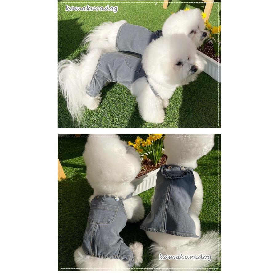 kamakuradog デイリーデニムオーバーオール＆ジャンパースカート 犬の服 : 鎌倉DOG Yahoo!店 - 通販 - Yahoo!ショッピング