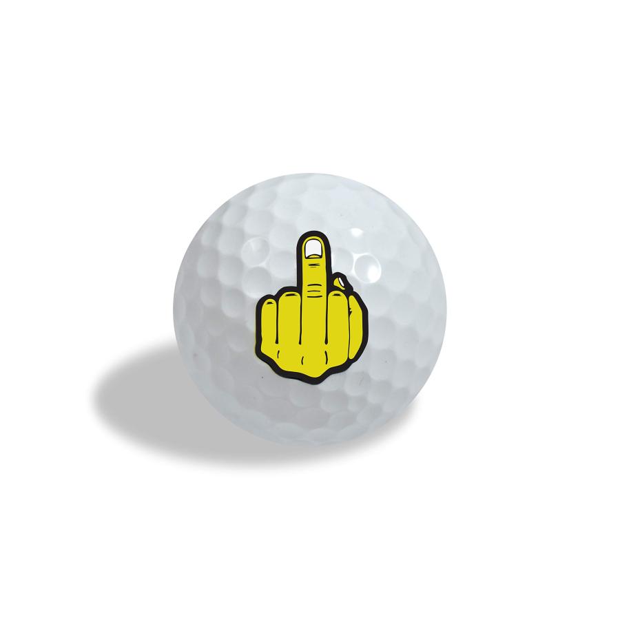 Andoji Middle Finger Funny Golf Balls - Soft Feel 3-Layer Urethane Pack ...