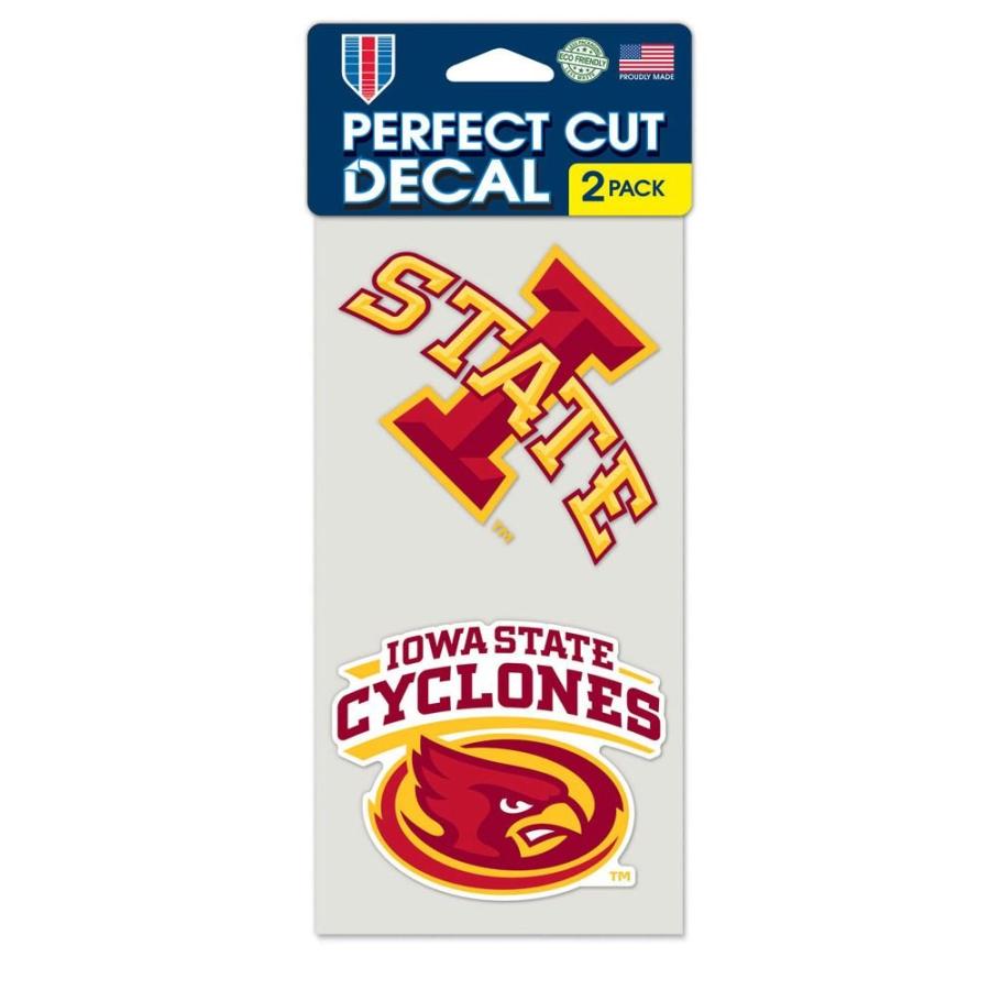 WinCraft NCAA Iowa State University Perfect Cut Decal (Set of 2) 4 x ...