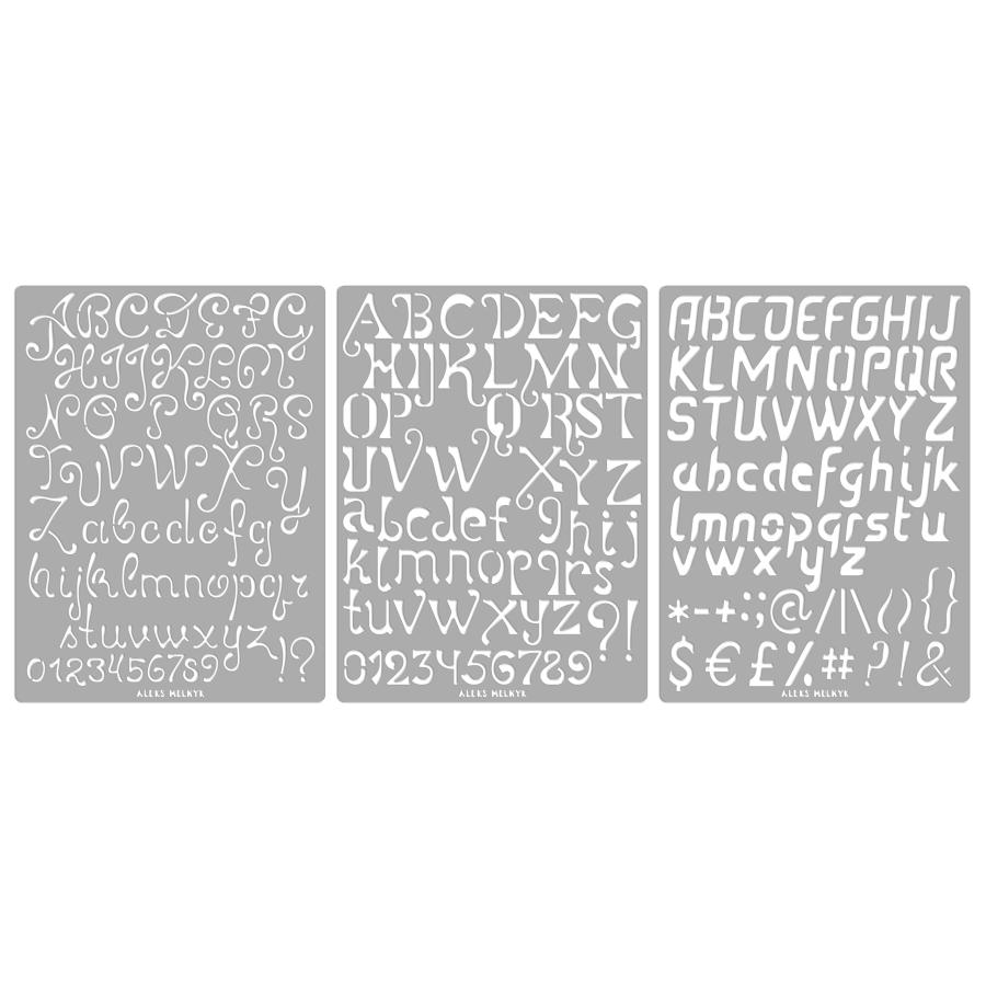 Aleks Melnyk No.44 Pyrography Stencils Wood Burning 3 PCS Templates ...