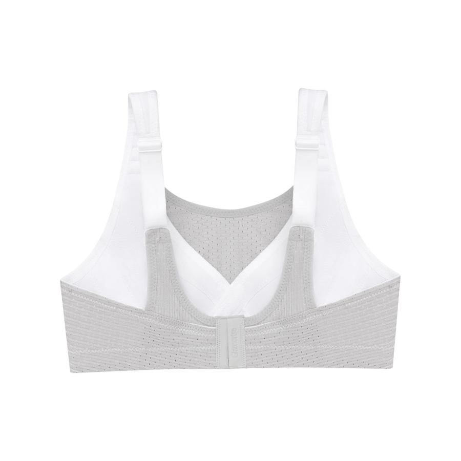 Full Figure Plus Size Custom Control Sports Bra Wirefree #1166 White/Gray 46C : かめよしエクスプレス - 通販 ...