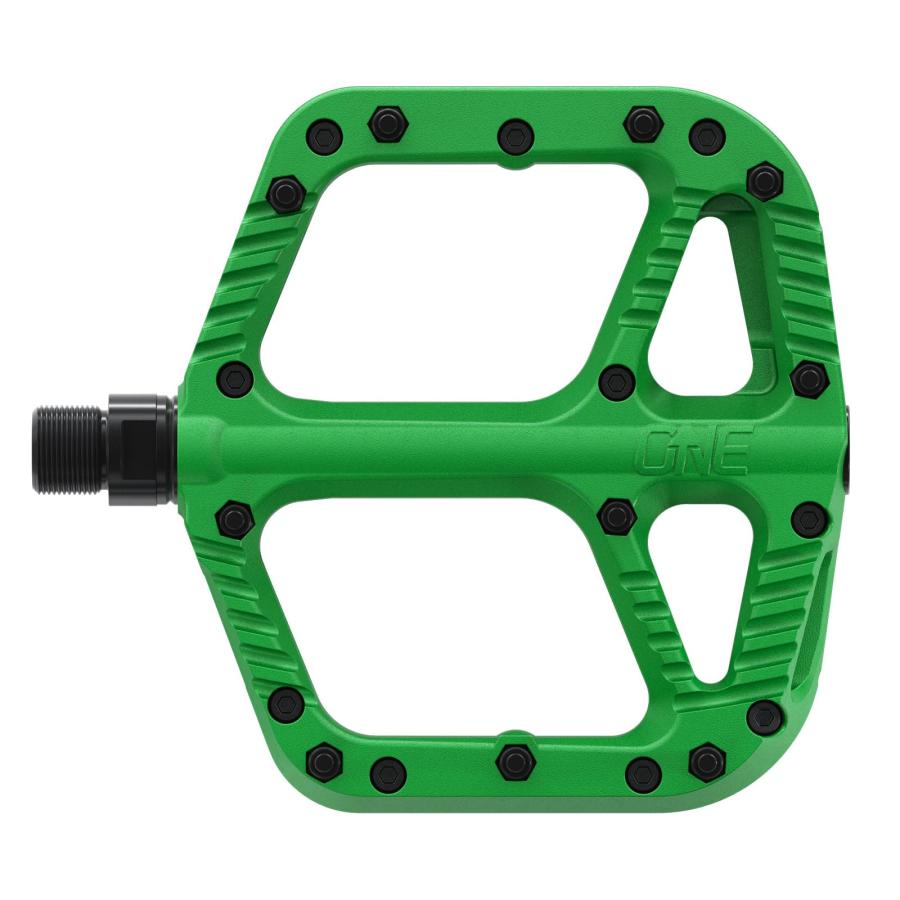 OneUp Components Composite Pedals Green Lightweight Durable Flat Bike ...