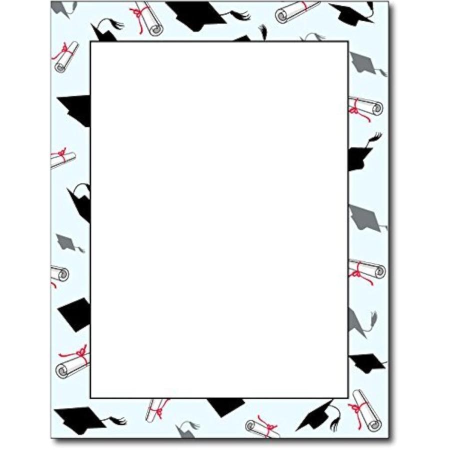 Grad Caps & Diplomas Graduation Stationery Paper - 80 Sheets : かめよし ...