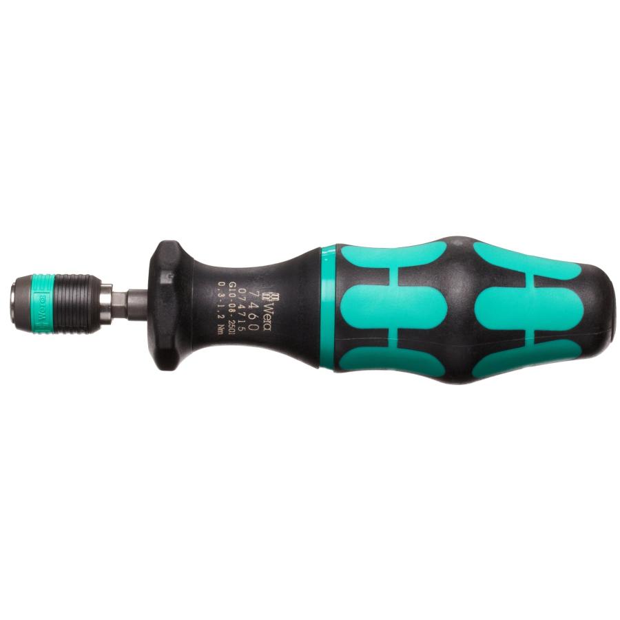 Wera 05074715001 Kraftform 7460 Hexagon Torque Screwdriver 1/4 Head 0.3 ...