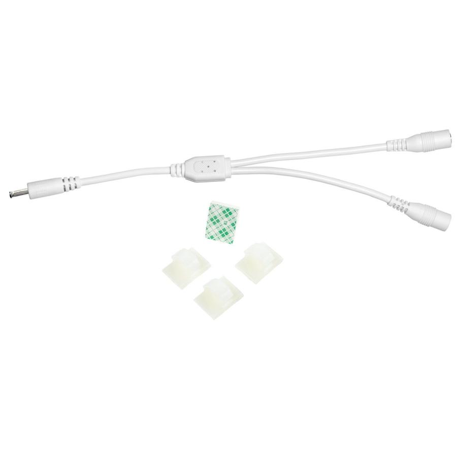 EShine 6 inch Power Splitter Cable Male to Female/Female 3.5mm x 1.35mm ...