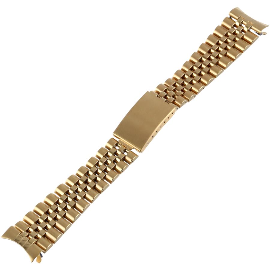 Hadley-Roma Men's MB4215RY-200 20mm Gold-Tone Watch Bracelet : かめよし ...