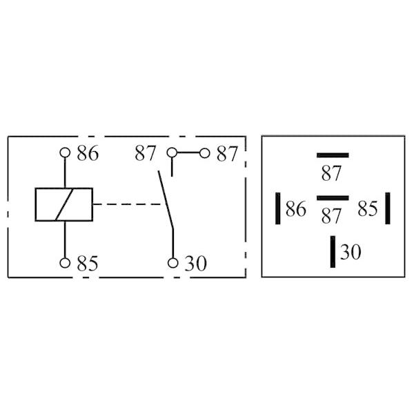 BOSCH 0332019150 Normal Open Mini Relay - 5 Pins 12 V 30 A - Single ...