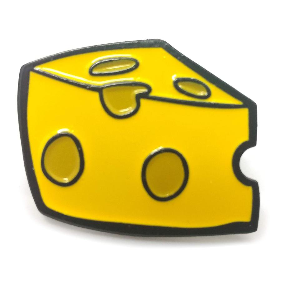 Applicable Pun Cheddar Slice Yellow Cheese Enamel Pin : かめよしエクスプレス - 通販 ...