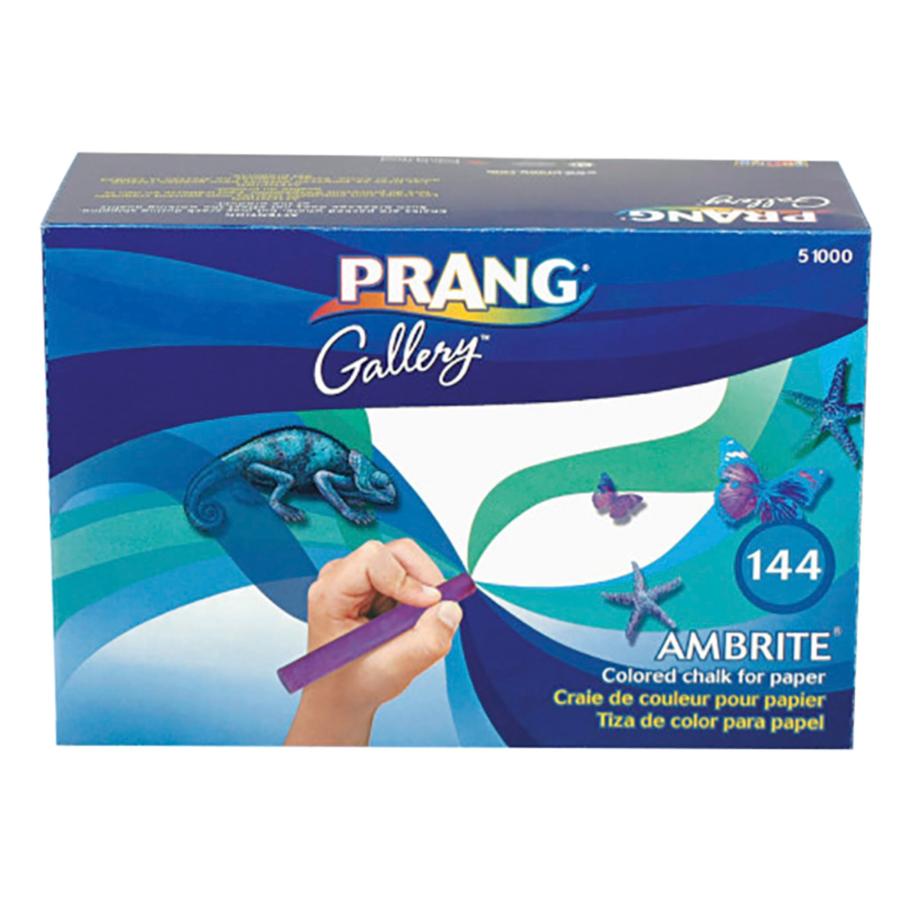 Prang Ambrite Colored Chalk for Paper Tapered 3.188 x 0.438 Inches Box ...