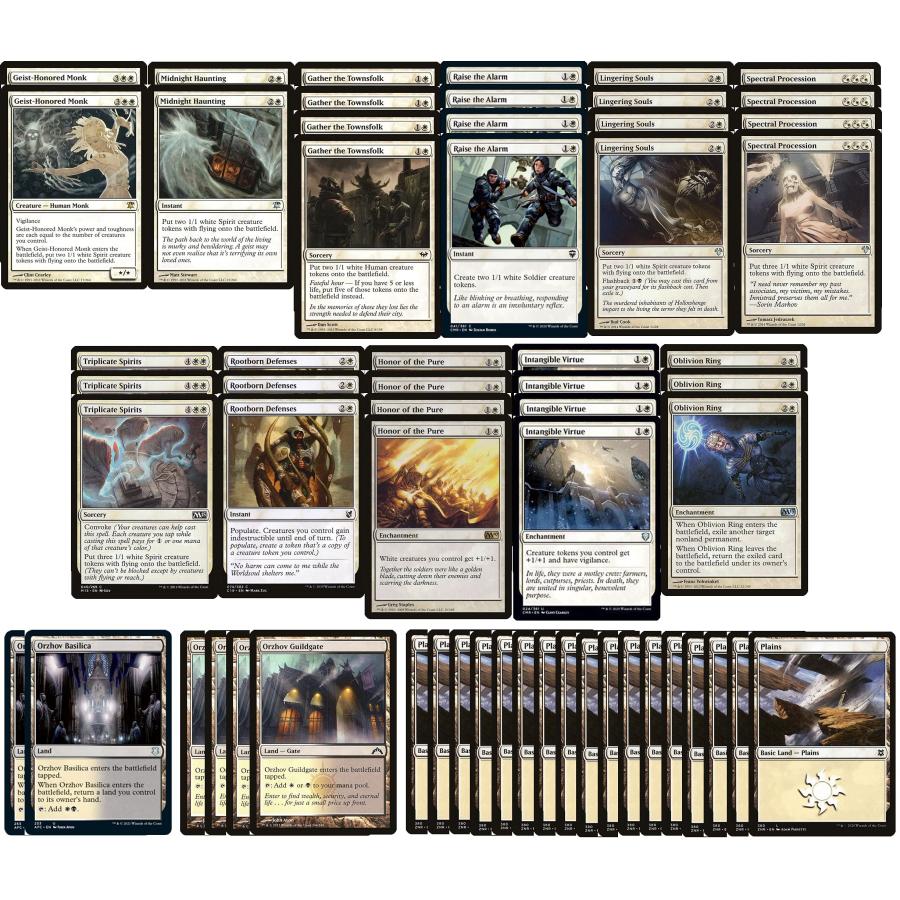 Elite White Token Deck - Modern Legal Custom Built Magic The Gathering ...