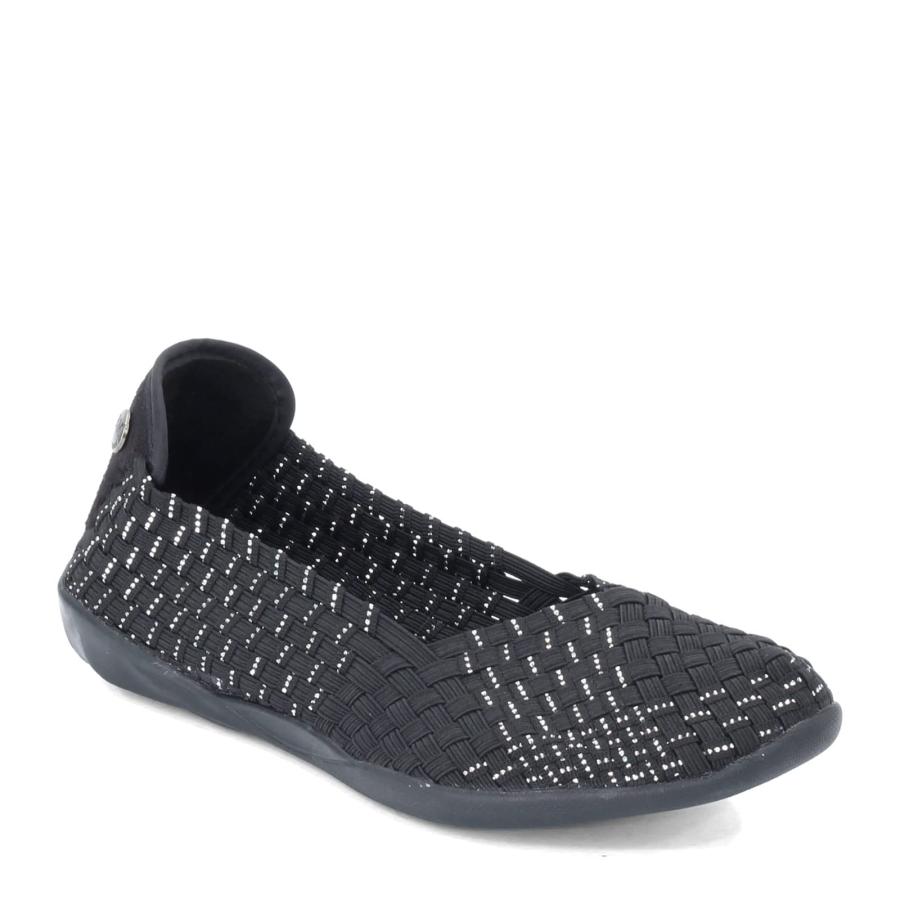 Bernie Mev womens Catwalk Ballet Flat Black Silver 7 US : かめよしエクスプレス ...
