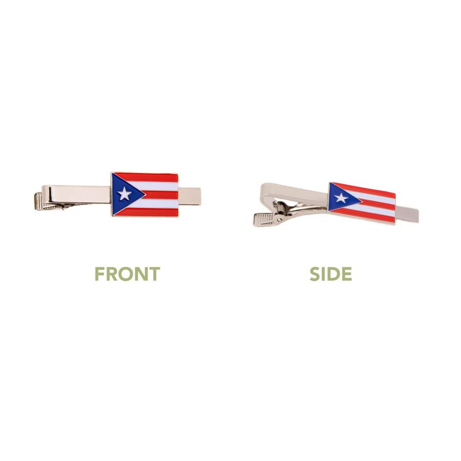 Desert Cactus Puerto Rico State Flag Tie Bar Made of Metal Souvenir ...