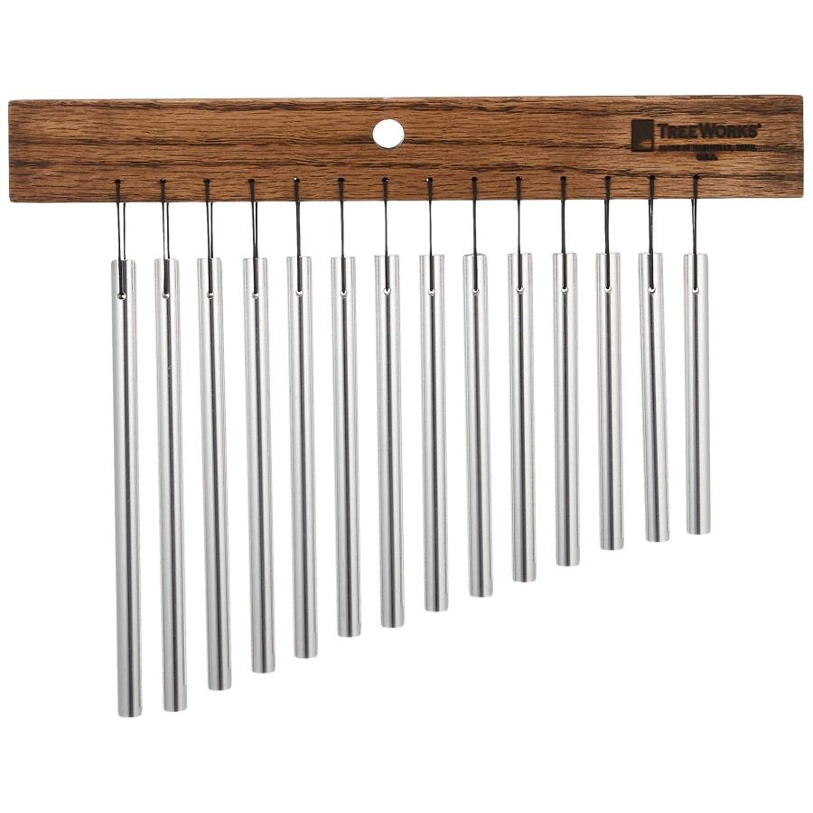 TreeWorks Chimes TRE417 Made in USA Small Single Row Bar Chime 14-Bar ...