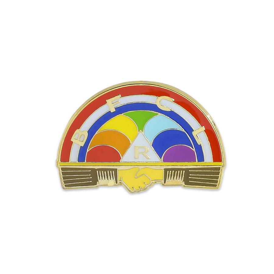 Rainbow Girls Masonic Lapel Pin - [Red & Blue][1'' Wide] : かめよしエクスプレス - 通販 - Yahoo!ショッピング