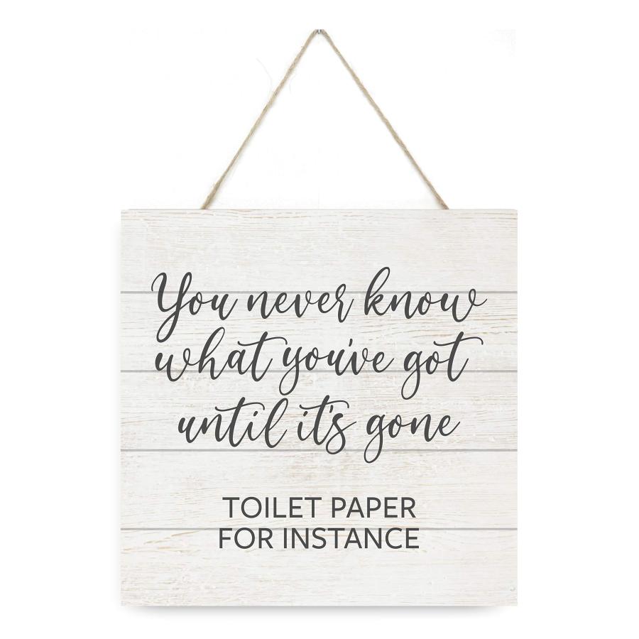 MRC Wood Products You Never Know What You've Got Until It's Gone Wooden Plank Sign 7.5x7.5 : かめ ...