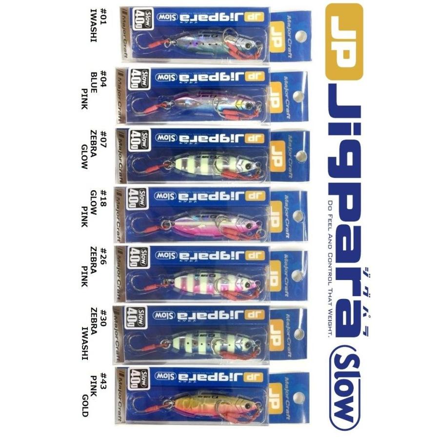 Majorcraft JPSLOW-40007ZEBRAGLOW Jigpara Slow 40g : かめよしエクスプレス - 通販 - Yahoo!ショッピング
