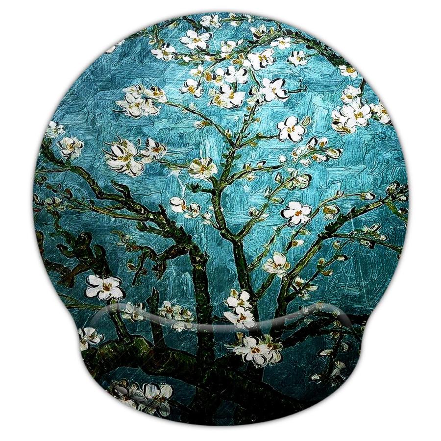 Mouse Pads for Computers Van Gogh Ergonomic Memory Foam Nonslip Wrist Support-Lightweight Rest ...