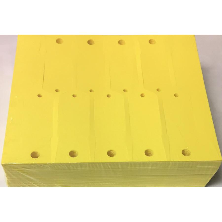 Key Tag Blank Yellow Vinyl Self Locking Arrow - 1000 Qty (A41) : かめよし ...