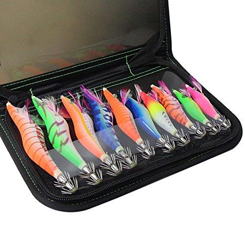 Squid Jig Shrimp Prawn Lures Luminous for Cuttlefish Octopus Fishing ...