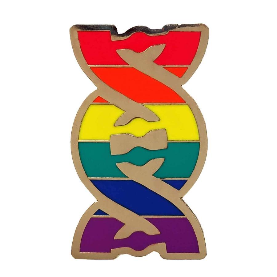 Dark Spark Decals Rainbow LGBT Flag DNA Helix- Born This Way - 1.75 ...