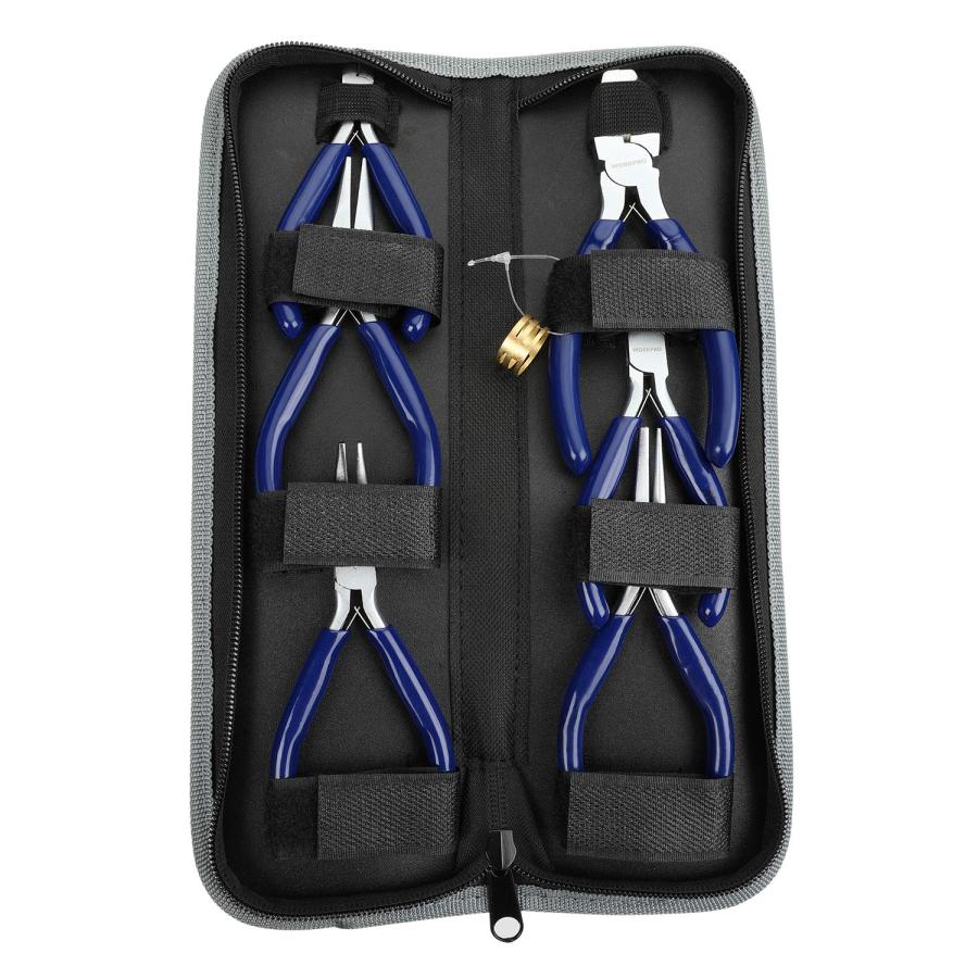 WORKPRO 7-Piece Jewelers Pliers Set Jewelry Making Tools Kit with Easy Carrying Pouch (Blue ...
