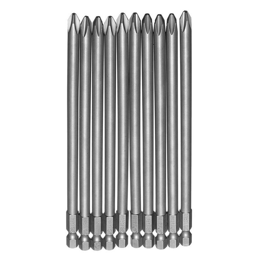 Rocaris 6 in Phillips Screwdriver Bit Sets 1/4 Inch Hex Shank Magnetic Bits Cross Head S2 Steel ...