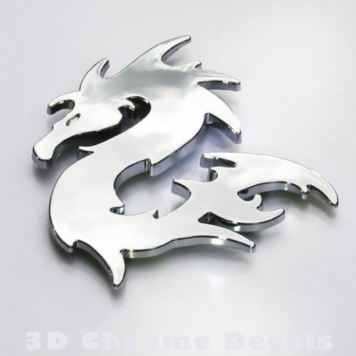 Chinese Dragon Car Auto Bike Chrome Emblem Decal 3D Sticker Badge ...