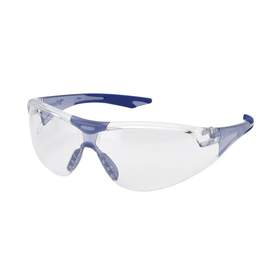 Delta Plus WELSG18CSLBL Clear Safety Glasses HC/PC Lens Blue Temples ...
