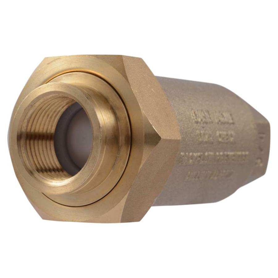 Cash Acme 3/4 Inch BF1 Dual Check Valve with Female Unions Brass ...