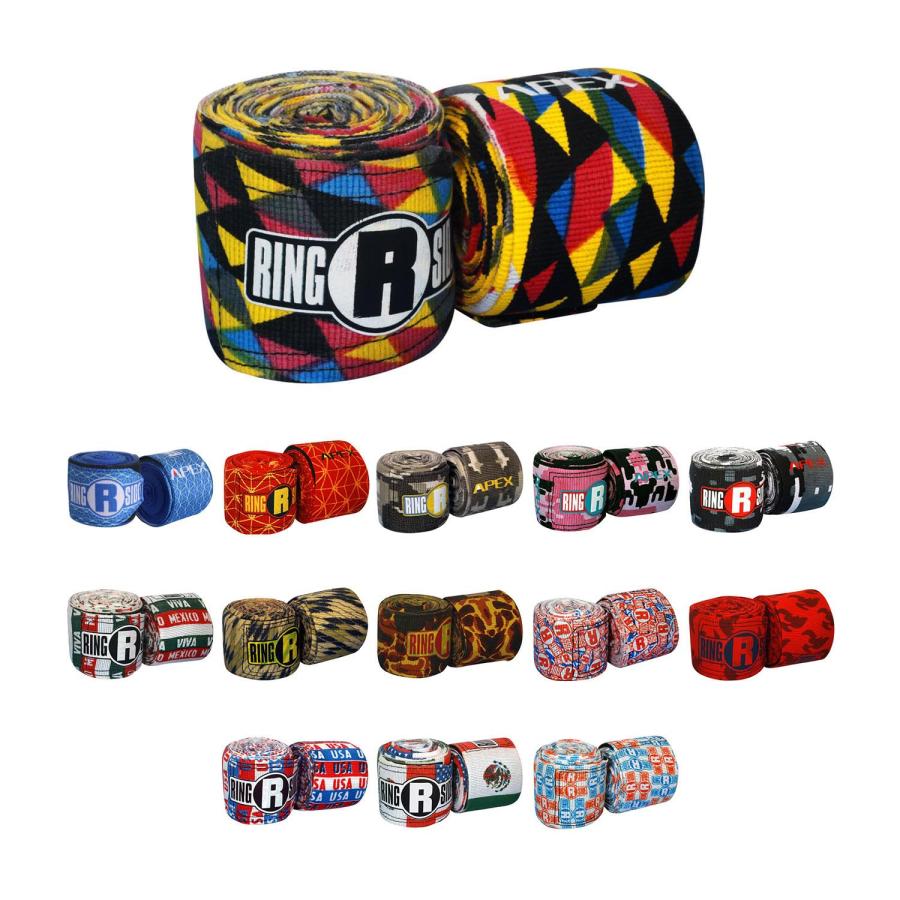 Ringside Apex Boxing Training Hand Wraps (Pair) Multicolor One Size ...