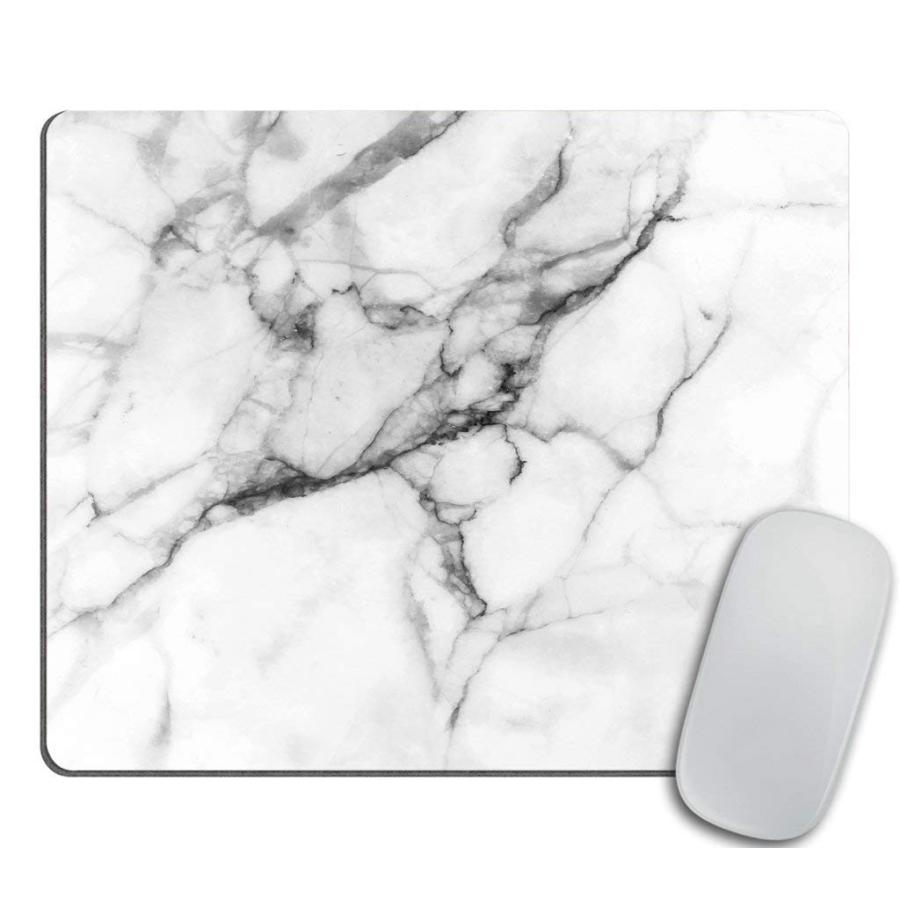 Marble Mousepad White Print Mouse Mat Pad Office Mousemat Mousepads ...