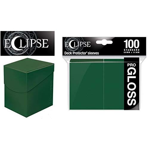 Ultra Pro Eclipse PRO 100+ Deck Box and Glossy Sleeves Green : かめよし ...
