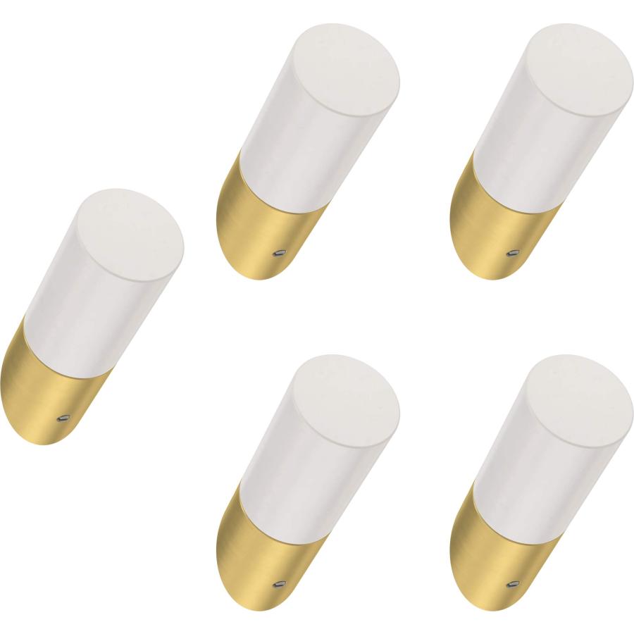 Franklin Brass B41615-PBB-B Modern Slant Hook 2-1/4 Pure White & Brushed 5 Pack : かめよしエクスプレス ...