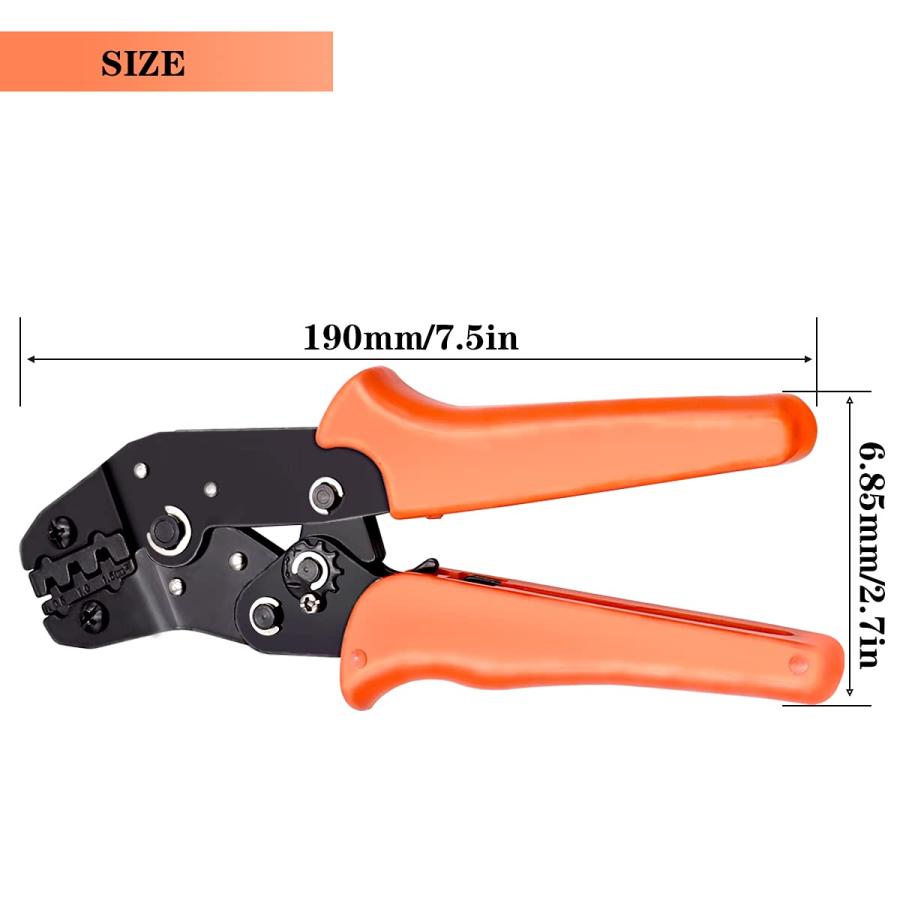 Tnisesm SN-48B Crimping ToolsRatcheting Wire Crimper AWG 26-16(0.5-1 ...