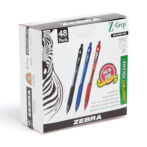 Zebra Pen Z-Grip Retractable Ballpoint Medium Point Assorted Business ...